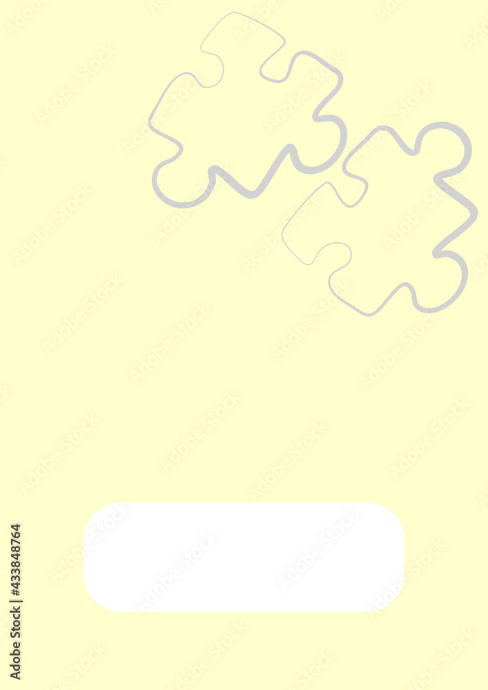 Vertical illustration format A4 - the design of the screen of the phone ...