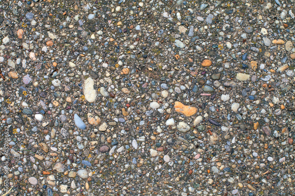 Foto de Homemade Exposed Aggregate Concrete. Beton with visible brash ...