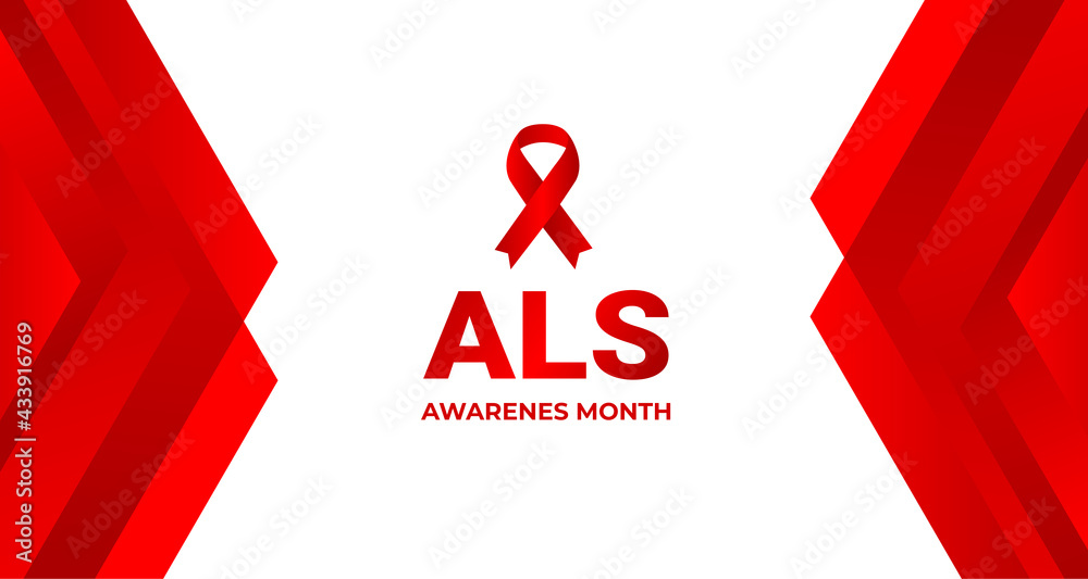 ALS (Amyotrophic lateral sclerosis) awareness month background. ALS ...