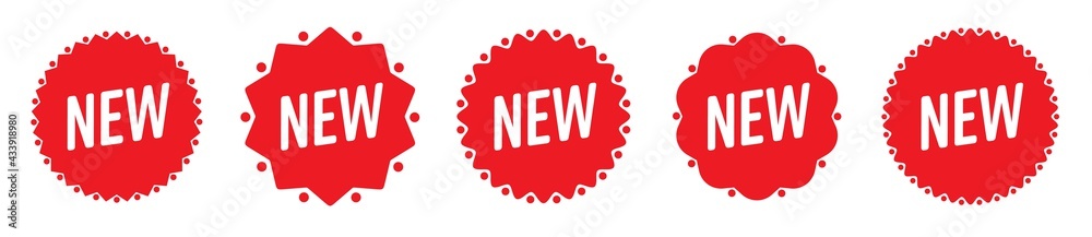 New condition note tag mark, merchandise sticker label set. Store ...