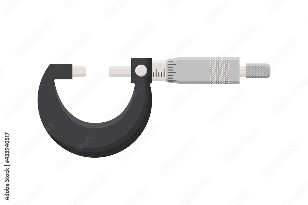 Micrometer. Measuring engineer tool. Universal device designed to ...