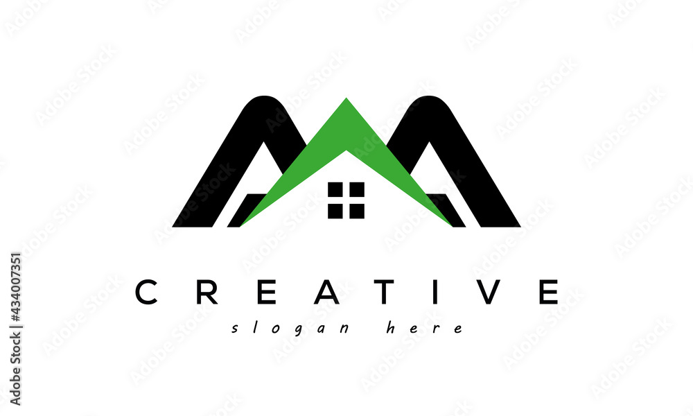 initial AA real estate logo vector Stock Vector | Adobe Stock
