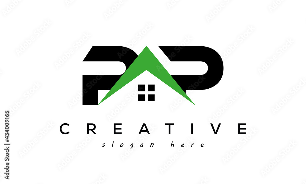 initial PP real estate logo vector Stock Vector | Adobe Stock