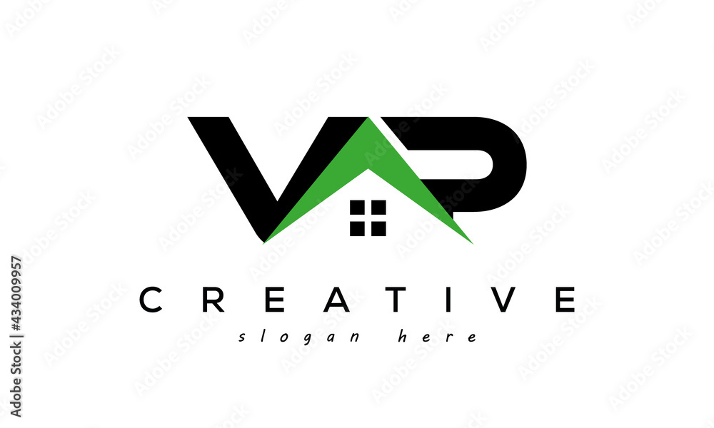 initial VP real estate logo vector Stock Vector | Adobe Stock