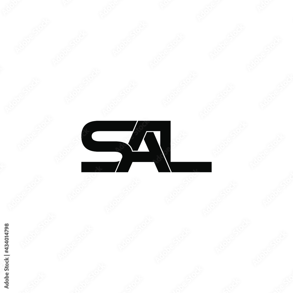 sal letter original monogram logo design Stock Vector | Adobe Stock