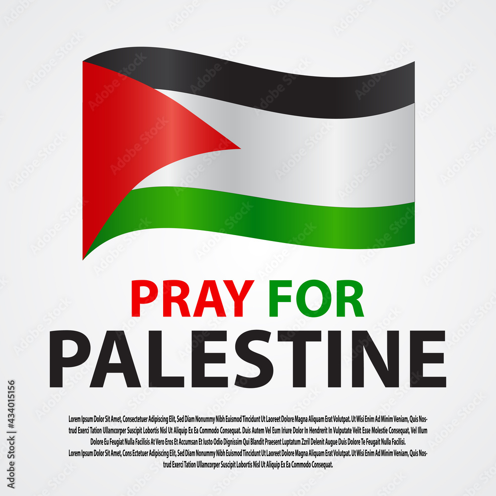 the design of the palestine flag flying. solidarity design for ...