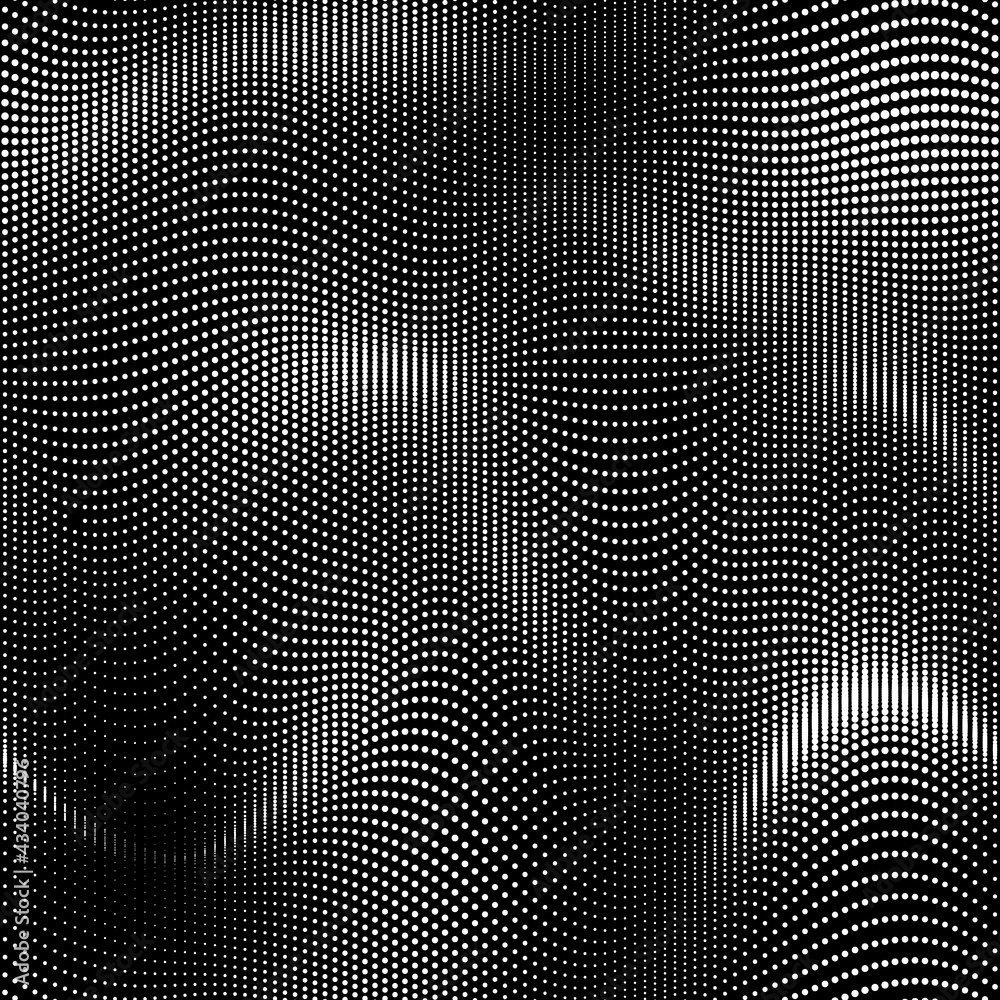 Seamless wavy array of dots pattern for print or digital use. High ...