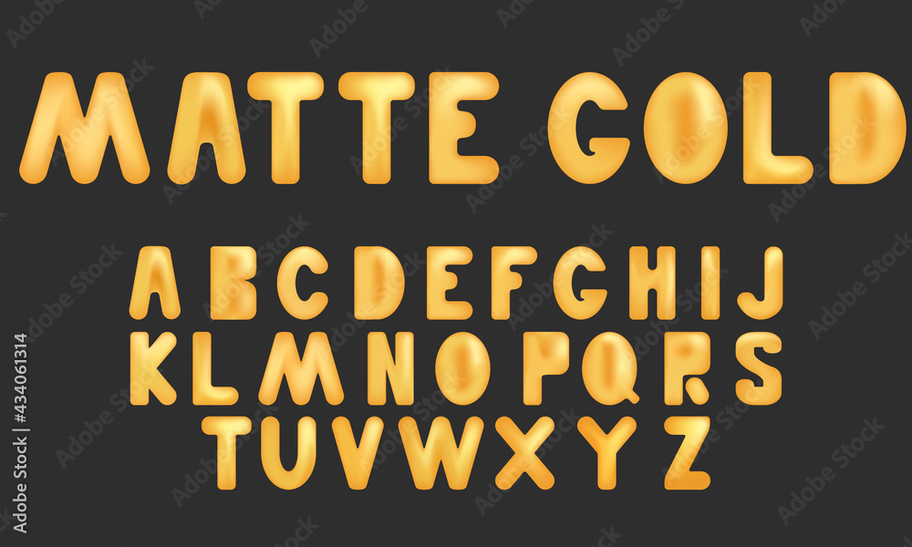 Set of letters. English alphabet, coloring - with a mesh gradient ...
