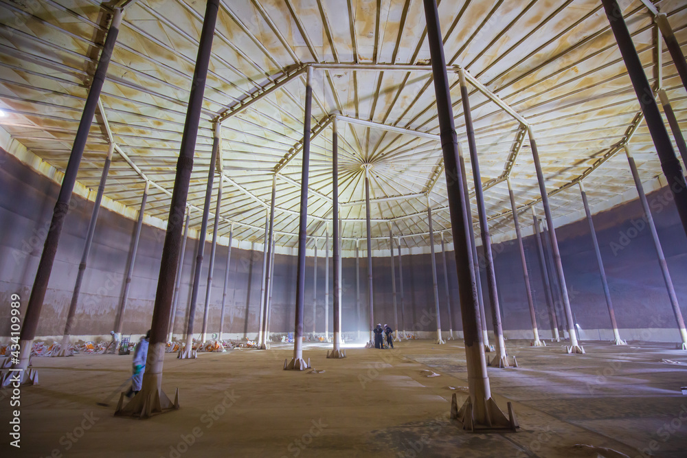 Roof tank internal the worker safety instrumented system in the tank ...