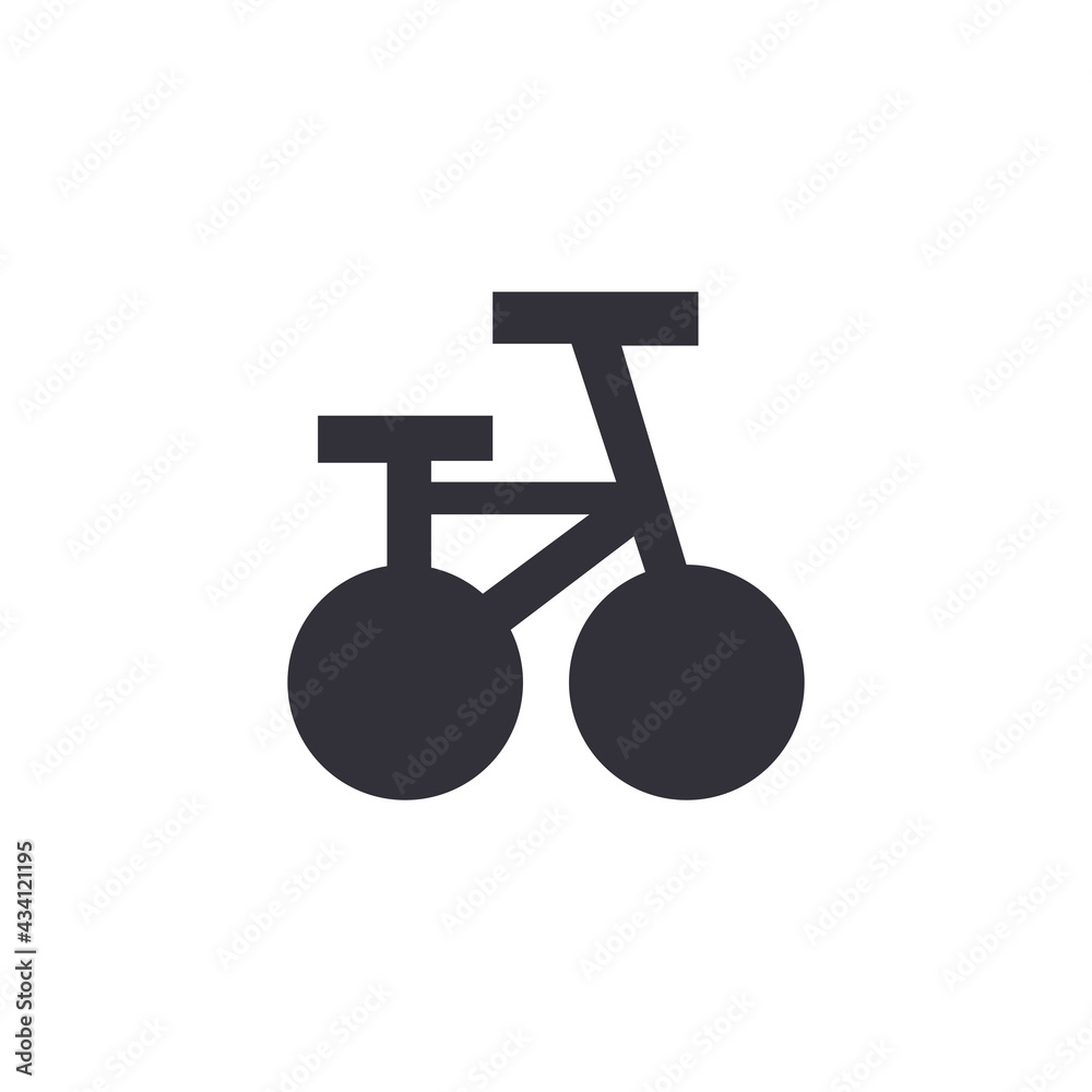 Bicycle icon isolated on white background. Vehicle symbol modern ...