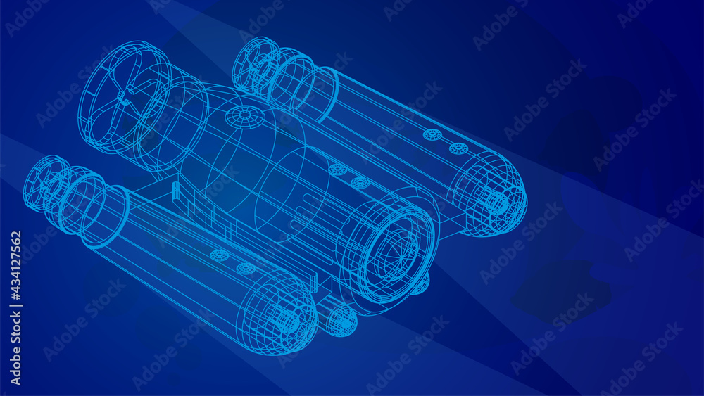 autonomous underwater robot drone for seabed exploration and deep sea ...