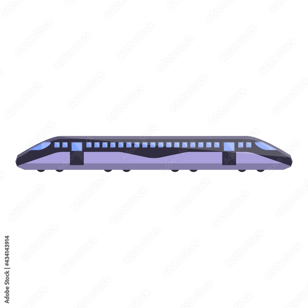 High speed rail icon. Cartoon of High speed rail vector icon for web ...