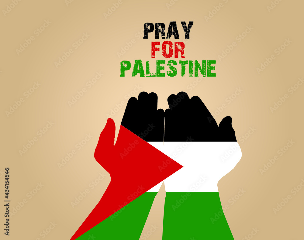 Palestine flag, Save Gaza, save Palestine. Pray for Palestine lettering ...