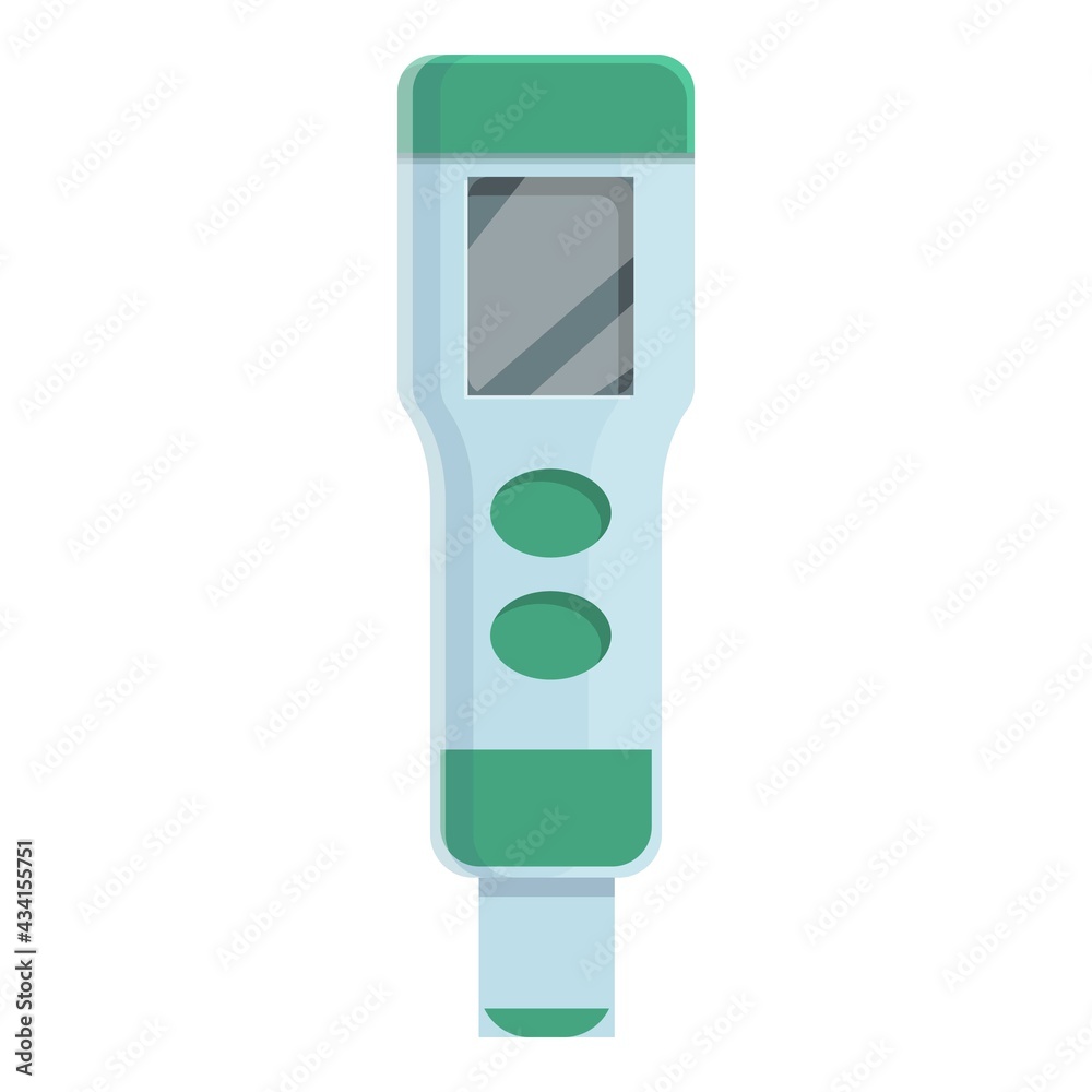 Ph meter home stick icon. Cartoon of Ph meter home stick vector icon ...