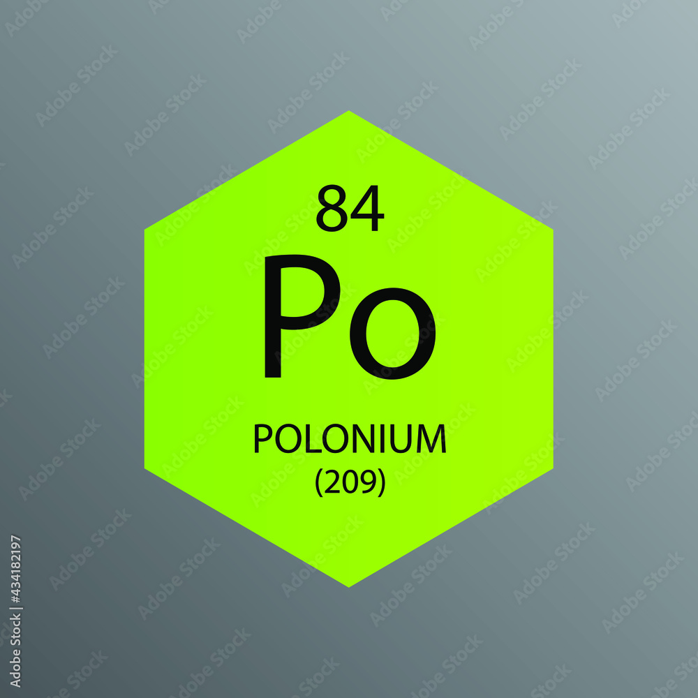 Po Polonium Post transition metal Chemical Element Periodic Table ...