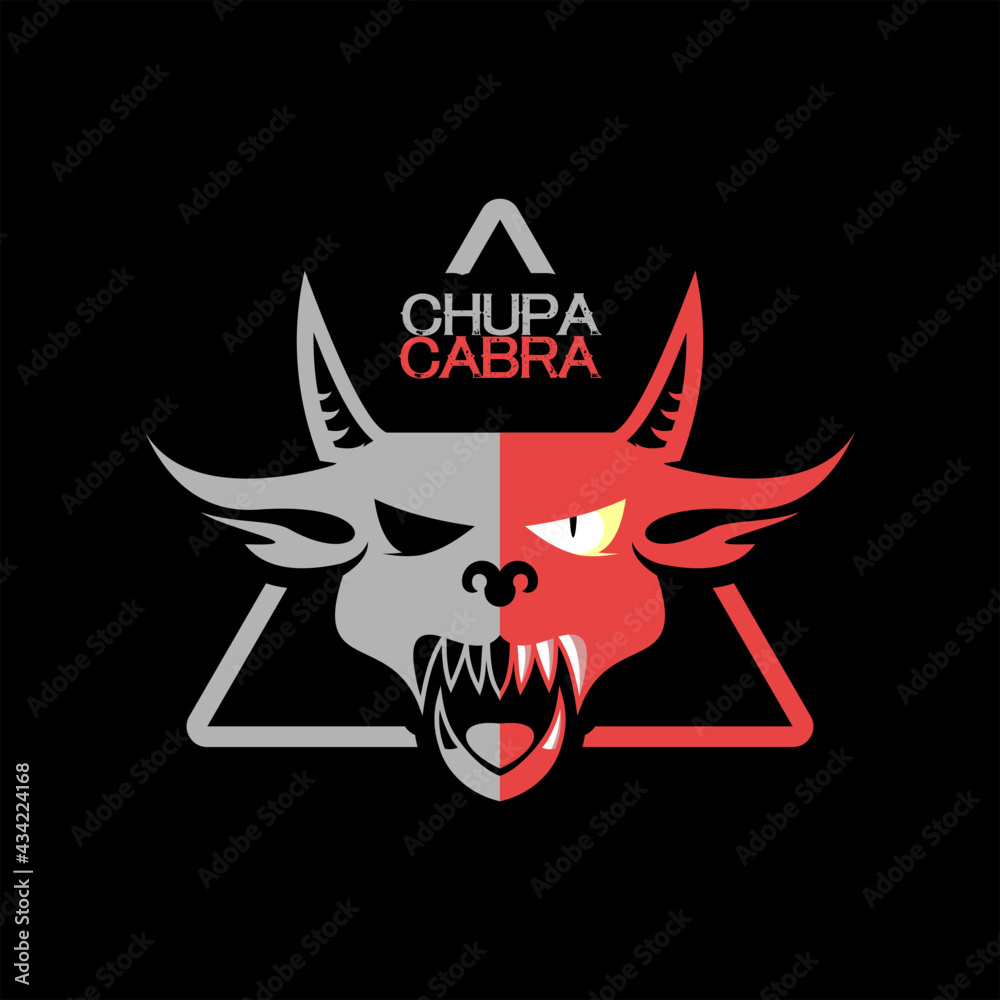Modern Mascot Evil Chupacabra Monster Vector Angry Face Illustration ...