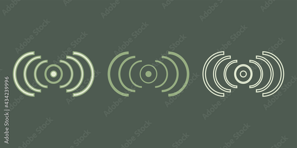 Vector signal icon in trendy flat style isolated. Wi-fi symbol for your ...