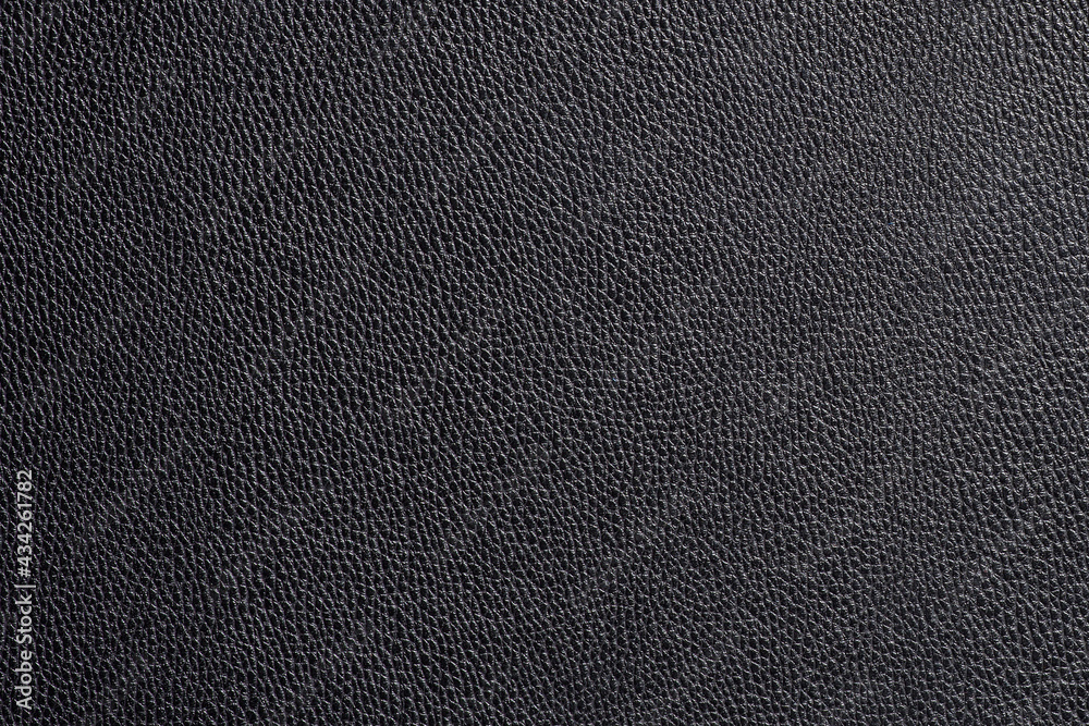 Black fine texture of genuine rough leather. Natural expensive products ...