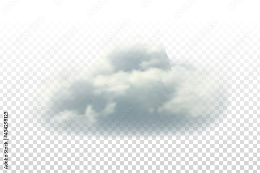 Vector realistic isolated cloud for template decoration and covering on ...
