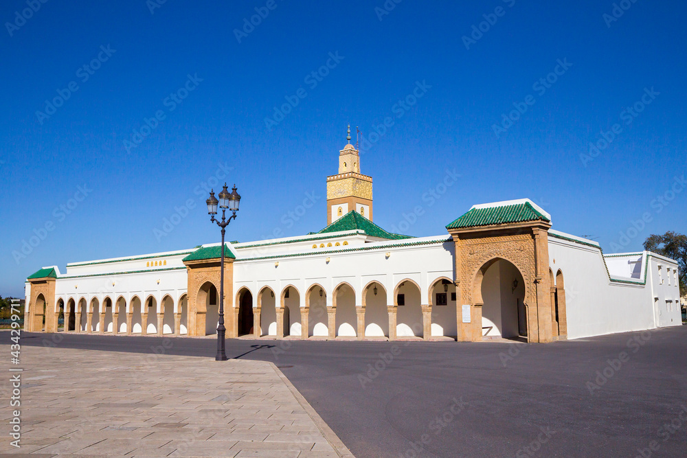 Rabat, Morocco, Royal Palace. Royal Mosque. It is the residence of King ...