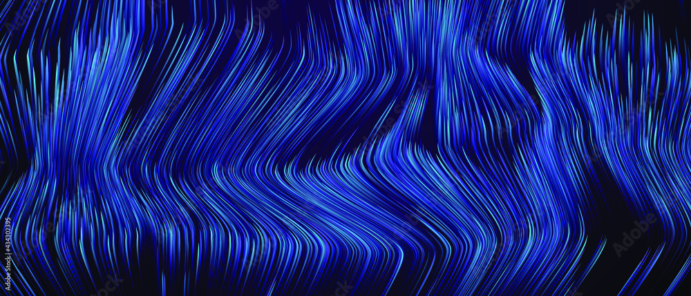 Tech waves dark blue abstract background vector graphic design. Digital ...