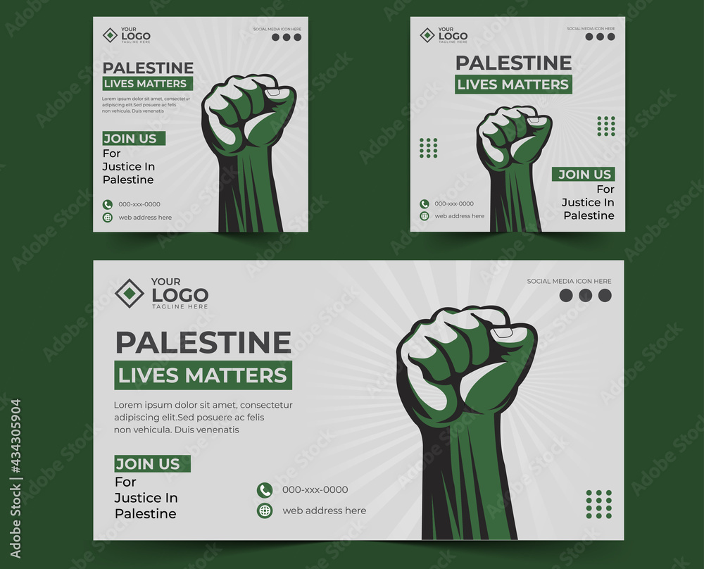 Vektorová grafika „Free palestine al aqsa protest vector for banner ...