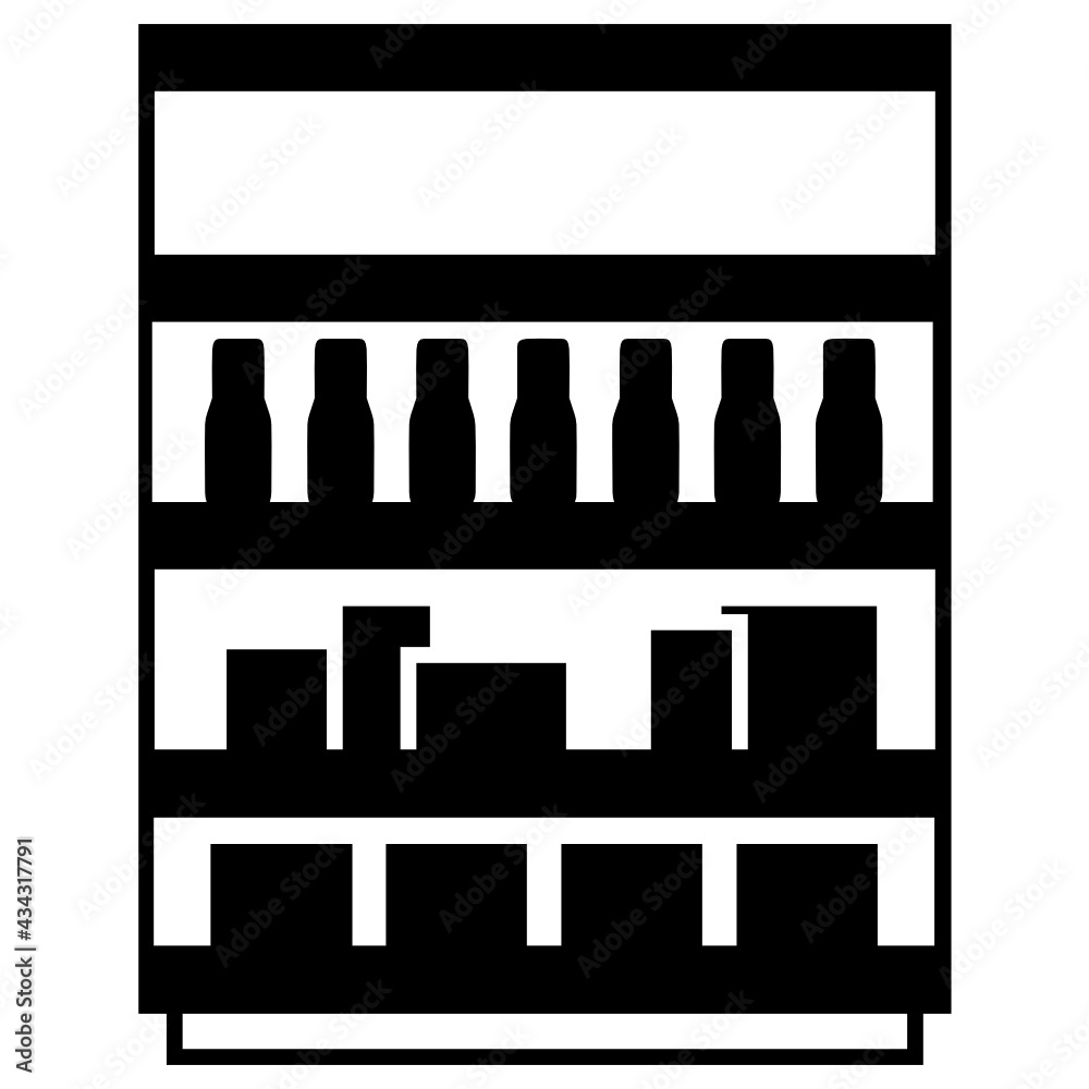 Supermarket Shelf Icon
