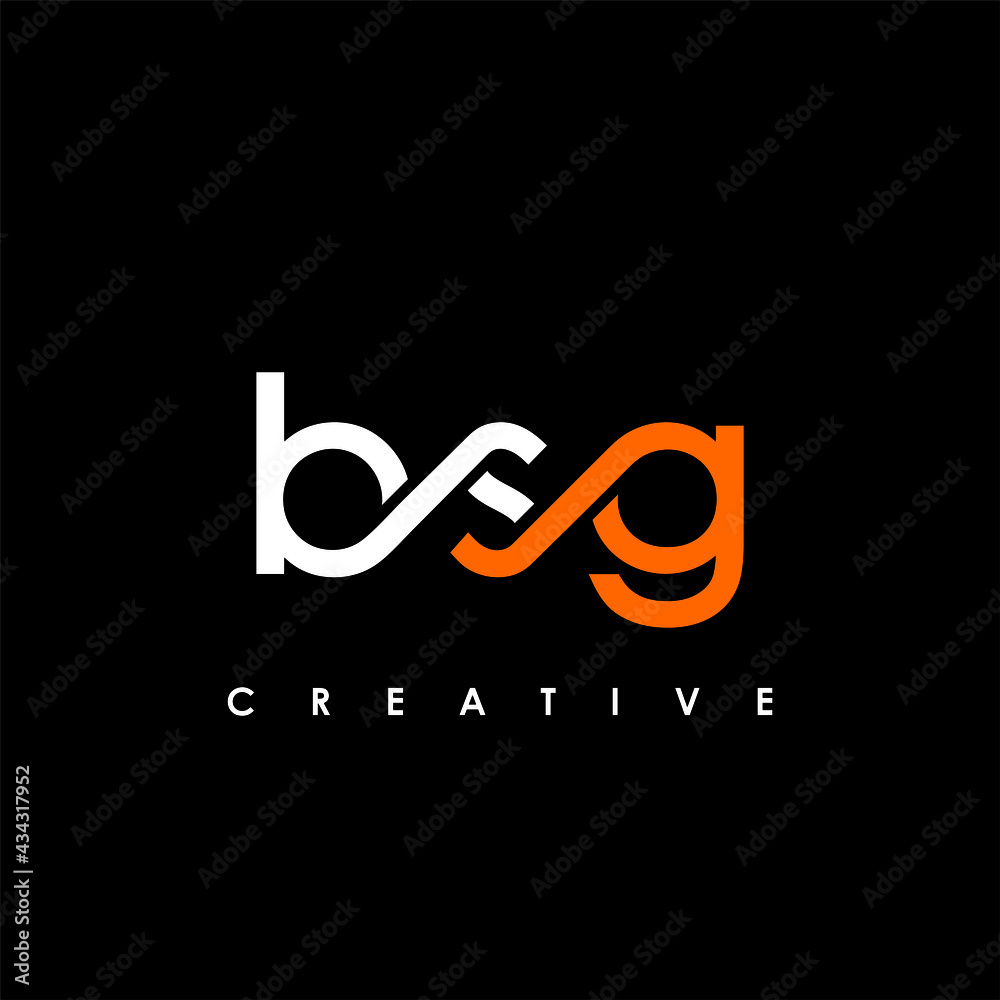 BSG Letter Initial Logo Design Template Vector Illustration Stock ...