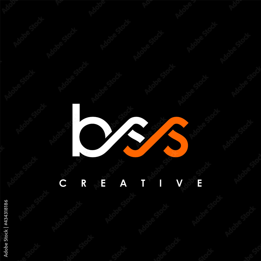 BSS Letter Initial Logo Design Template Vector Illustration Stock ...