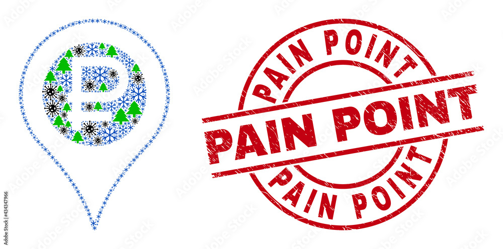 Winter Covid-2019 collage rouble map marker, and scratched Pain Point ... Winter Covid-2019 collage rouble map marker, and scratched Pain Point ...