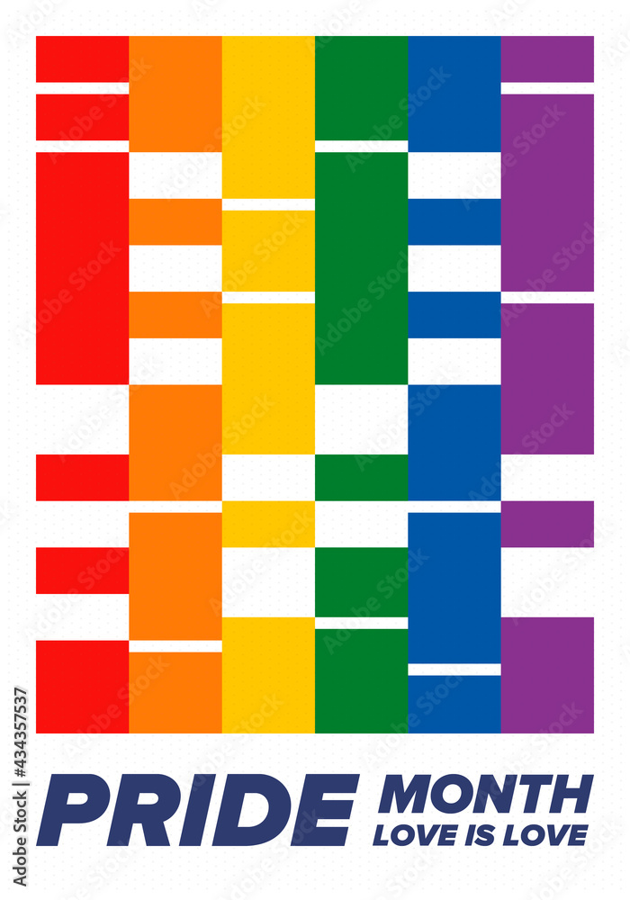 LGBTQIA Pride Month in June. Lesbian Gay Bisexual Transgender ...