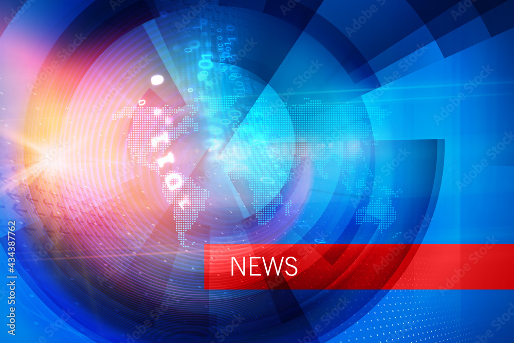 Graphical breaking news background with digital binary codes Stock ...