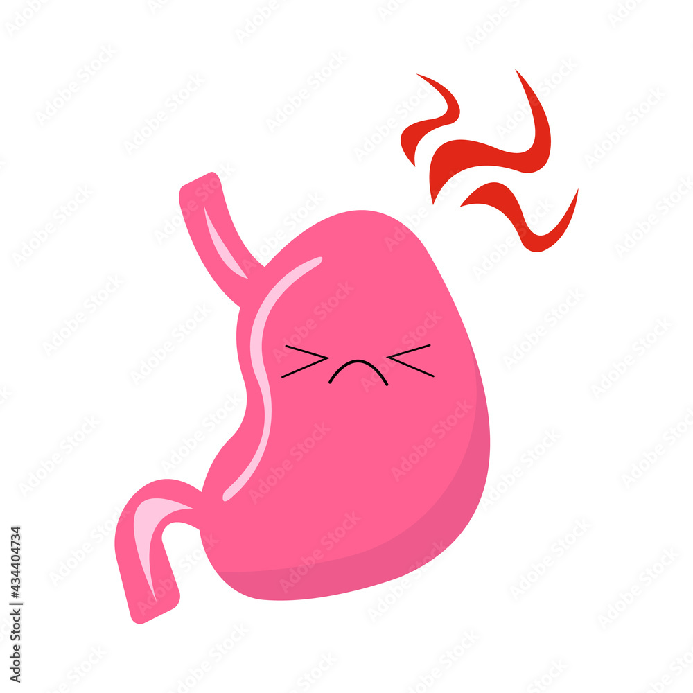 Sad Stomach Cartoon