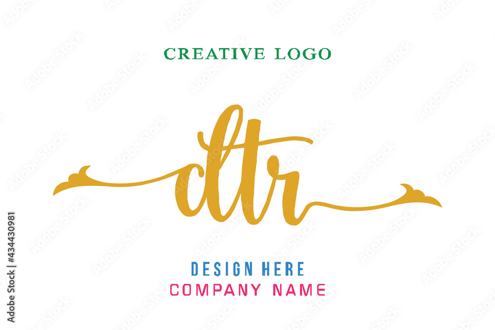 DTR lettering logo is simple, easy to understand and authoritative ...