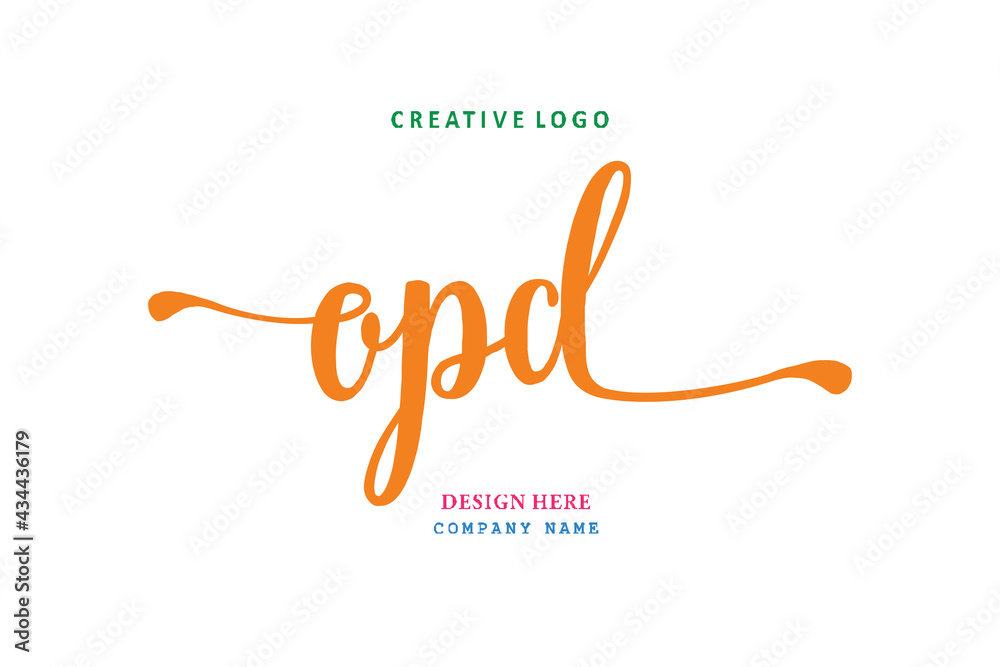 OPD lettering logo is simple, easy to understand and authoritative ...