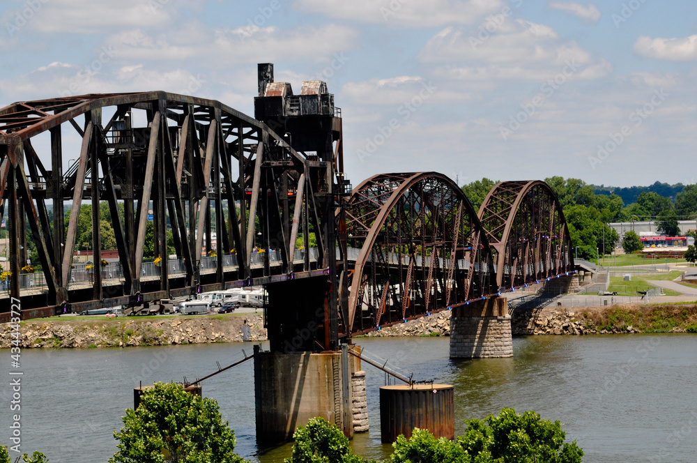 Bridge from the Past Becomes the Bridge to the Future Stock Photo ...