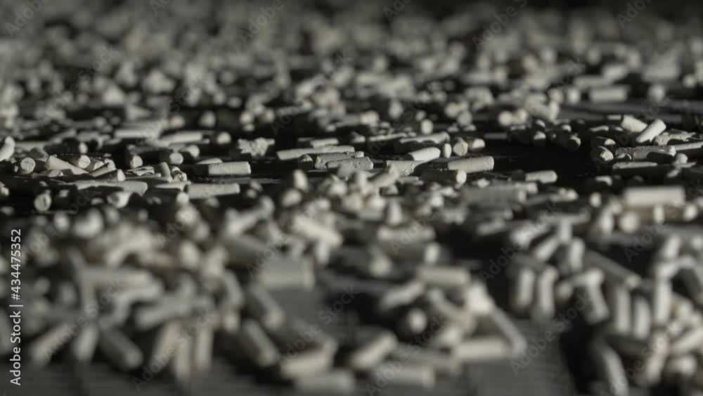 Different stages of manufacturing an industrial catalyst Stock ビデオ ...