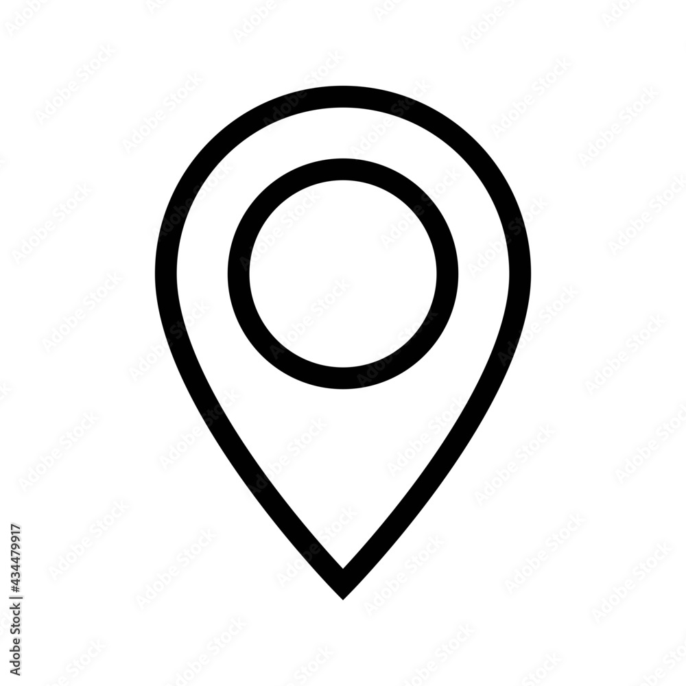 location icon. destination icon. map pointer icon. travel icon. svg icon. Stock Vector | Adobe Stock
