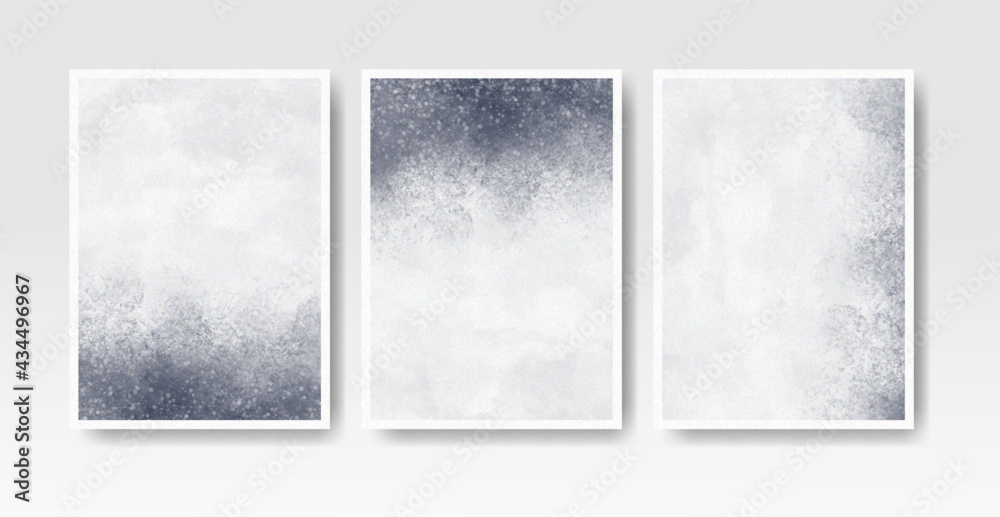 Watercolor wash splash for invitation card template collection Stock ...