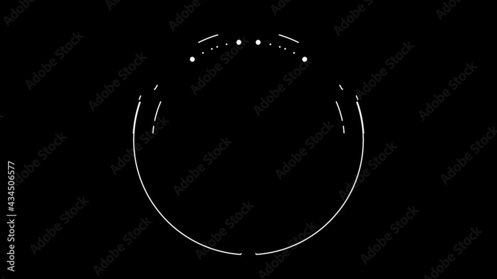 HUD element digital - pending loading screen - loop with loopable ...