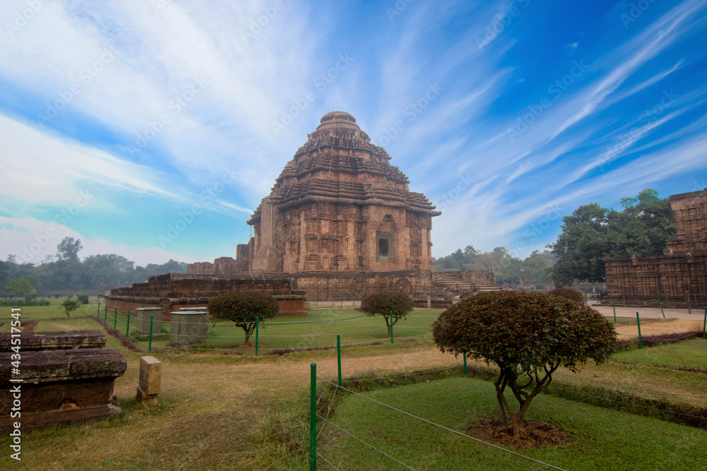 The ancient Sun temple at Konark built in 13th century is a world ...