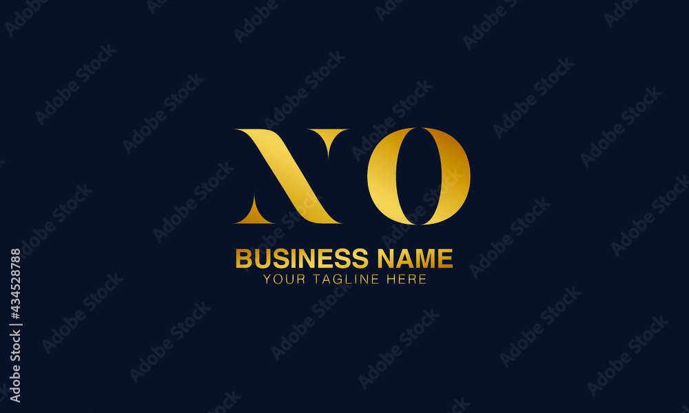 NO N O initial logo | initial based abstract modern minimal creative ...