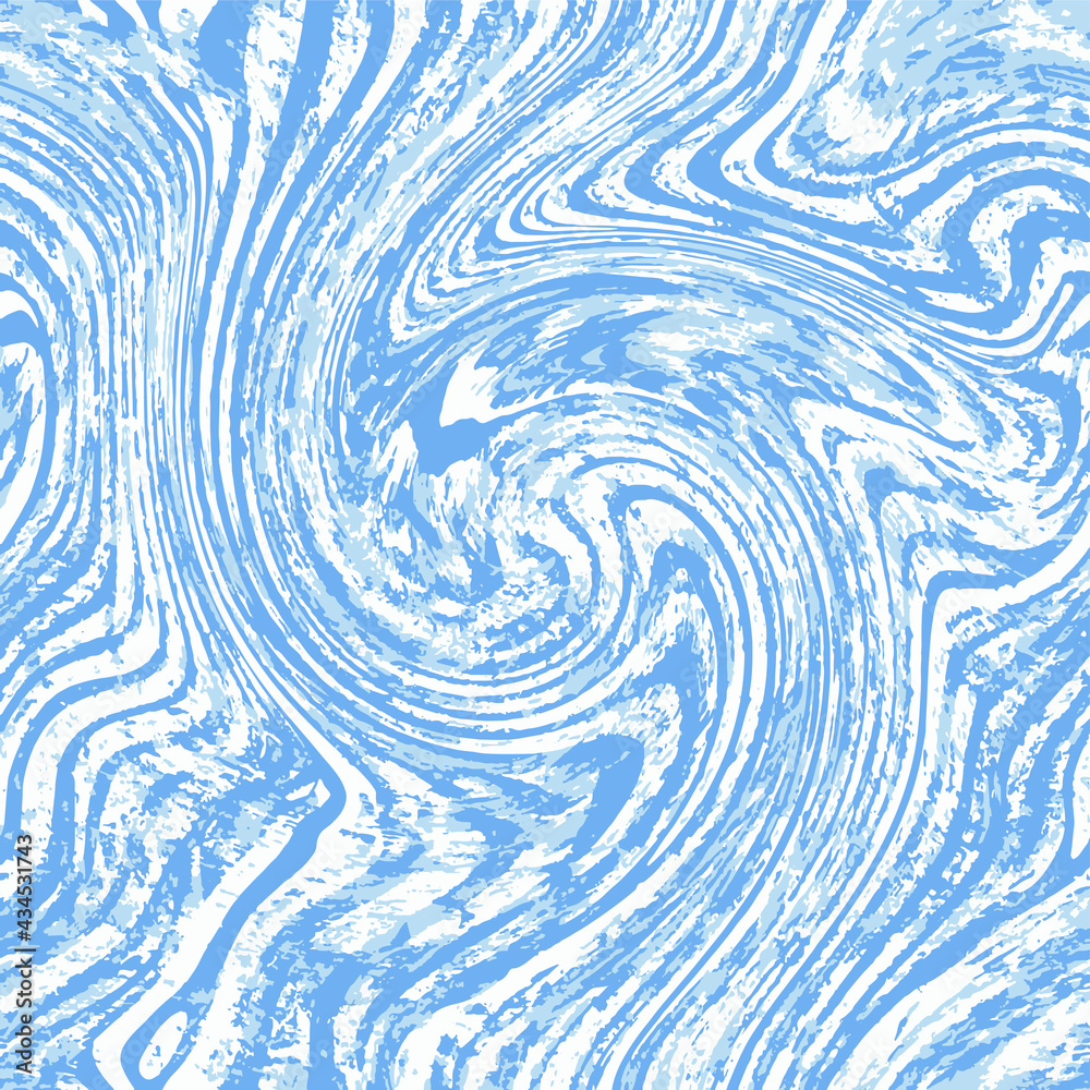 Artistic gradient swirl marbling sky blue seamless comic pop-art ...