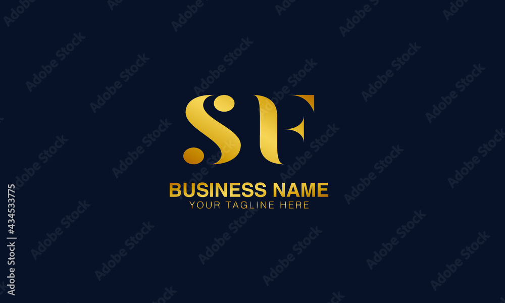 SF S F initial logo | initial based abstract modern minimal creative ...