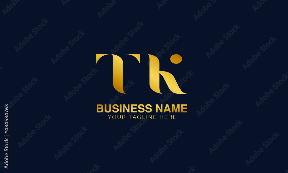 TK T K initial logo | initial based abstract modern minimal creative ...