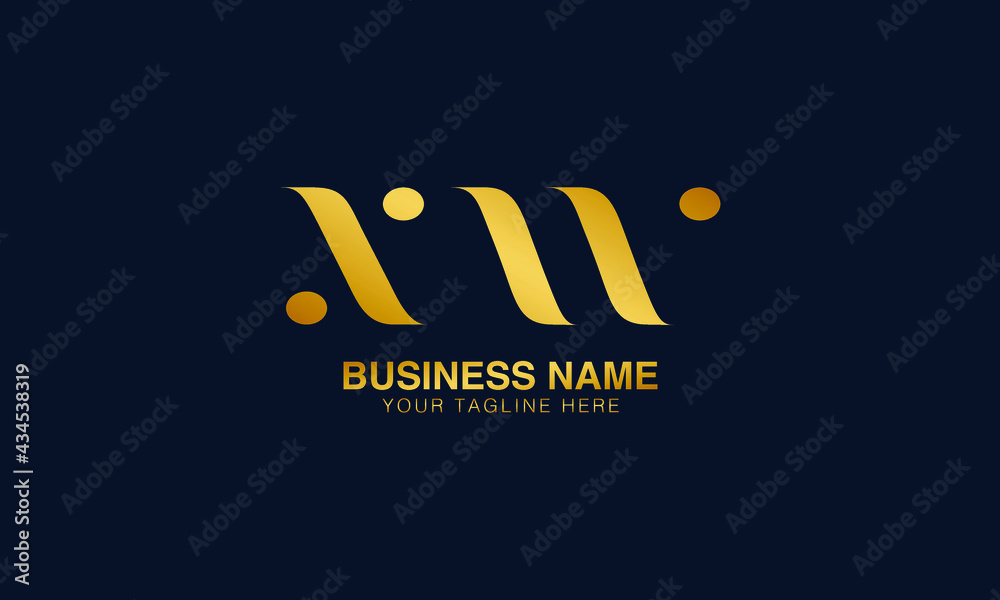 XW X W initial logo | initial based abstract modern minimal creative ...