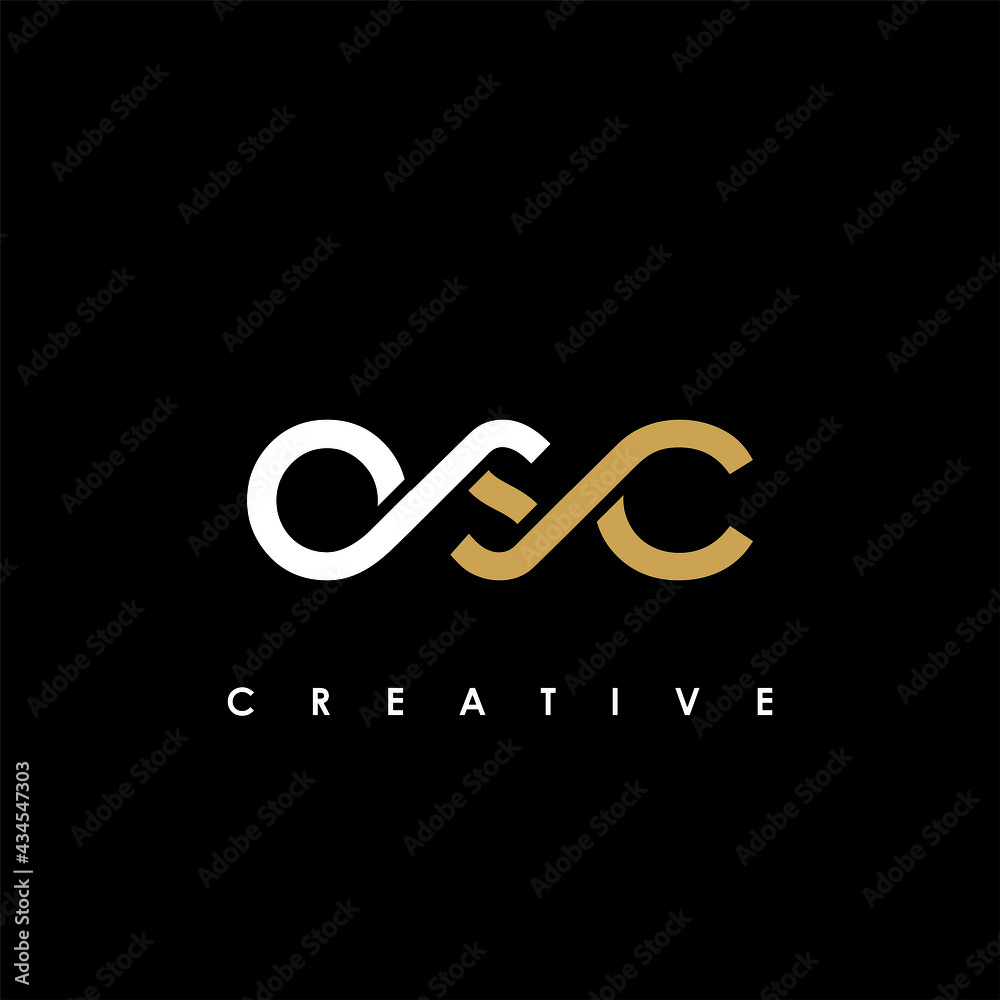 OSC Letter Initial Logo Design Template Vector Illustration Stock ...