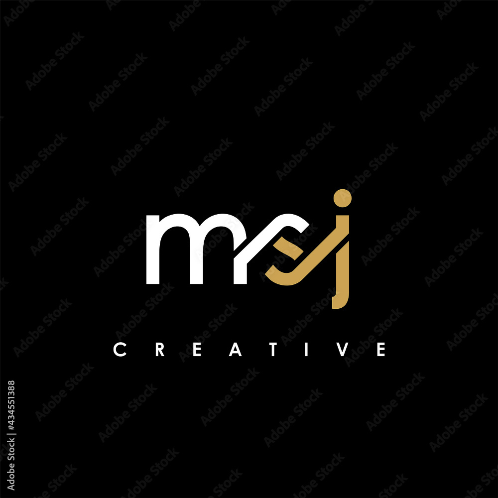 MSJ Letter Initial Logo Design Template Vector Illustration Stock ...