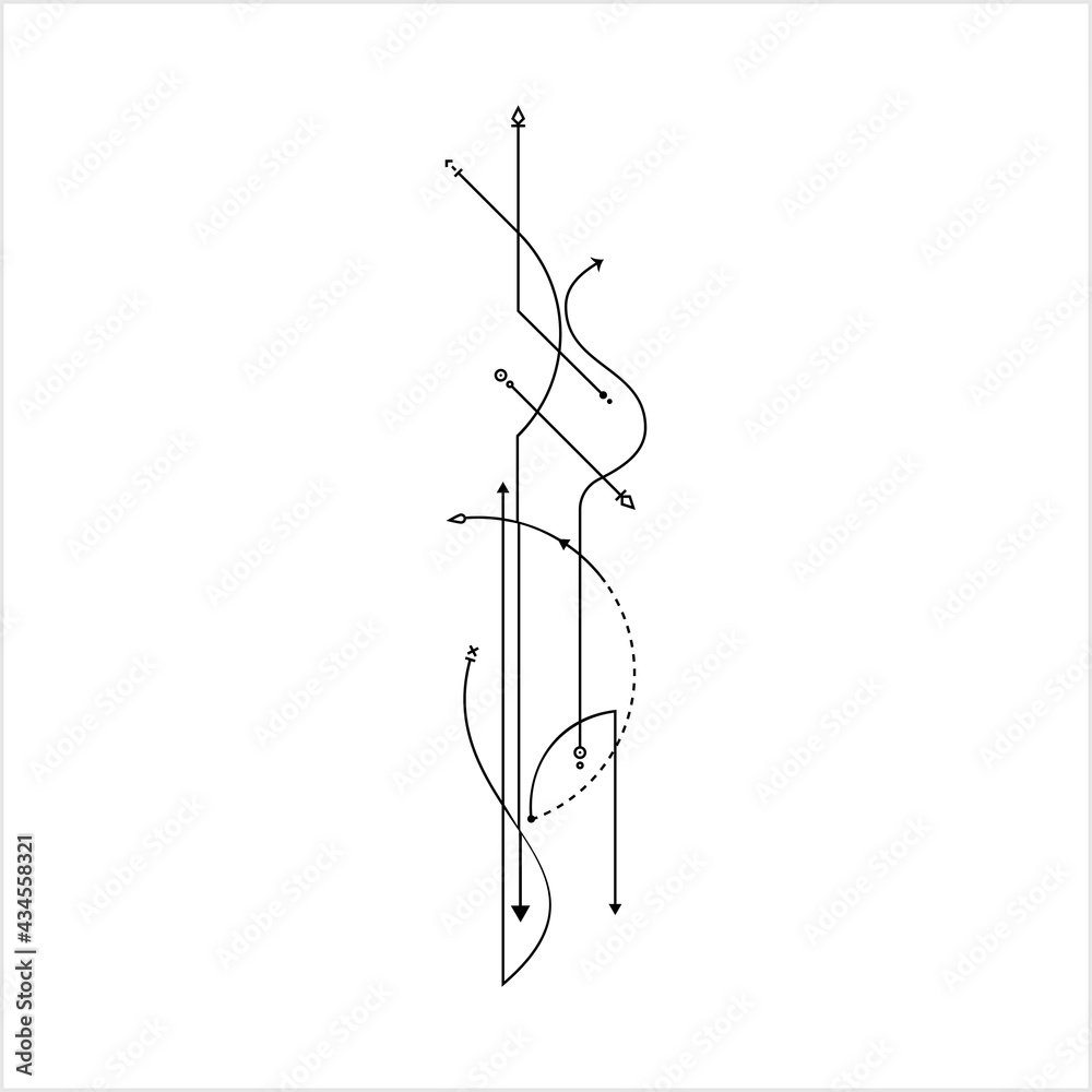 Line Dot Tattoo Design Stock Vector | Adobe Stock