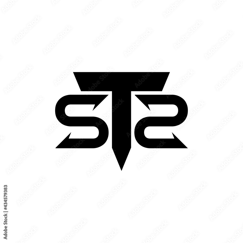 Minimal vector graphic alphabet symbol. STS letter logos and icons ...